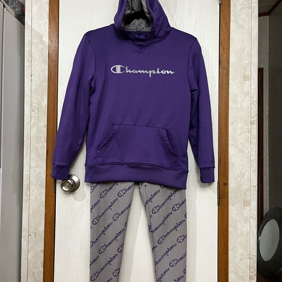 Champion | Matching Sets | Champion Iconic Purple And Gray Matching Set ...